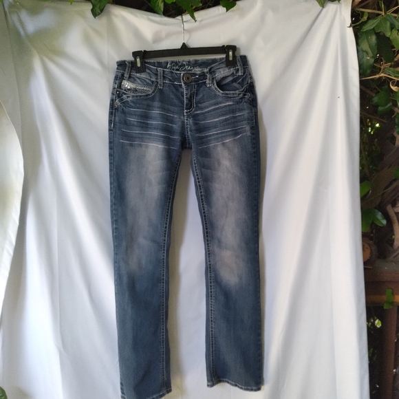 Aryia | Jeans | Aryia Jean Womens Size 7 8 Embellished Low Rise Bootcut ...
